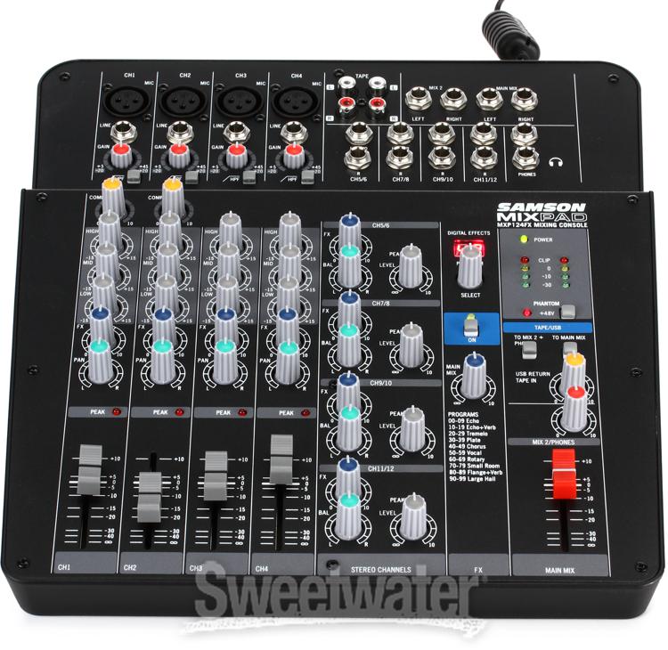 Samson MixPad MXP124FX | Sweetwater.com